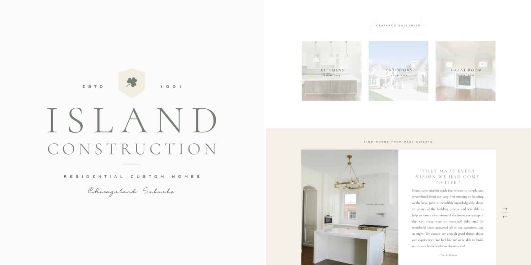 Island Construction | Davey & Krista