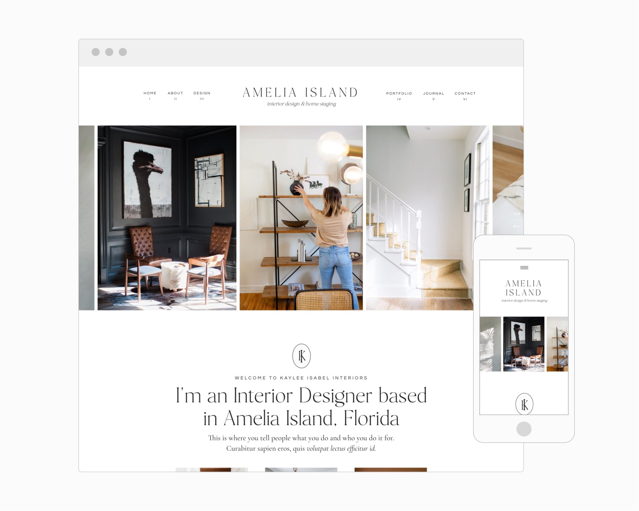 Showit Website Template for Designers, Creatives, Photographers