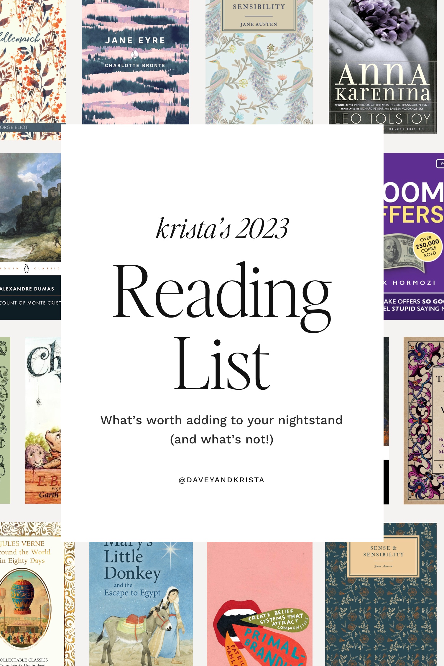 Krista's 2023 Reading List | Davey & Krista